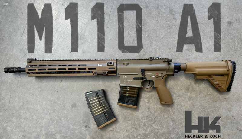 VFC HK Heckler & Koch M110A1 DMR Sniper Mosfet AEG Ral 8000 Green Brow