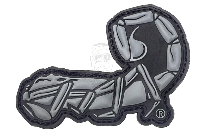 Agilite Scorpion Logo Wolf Grey Rubber 3D Patch by Agilite