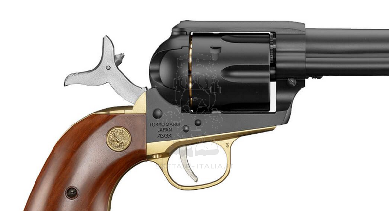 Peacemaker Colt SAA Single Action Army .45 Hop Up Manual Air Cocking b