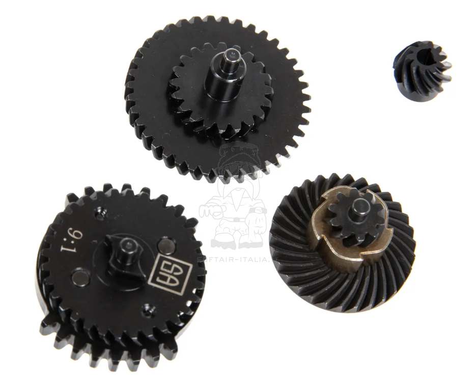 Specna Arms Dual Sector Helical 9:1 CNC Steel Gear Set Kit Ingranaggi