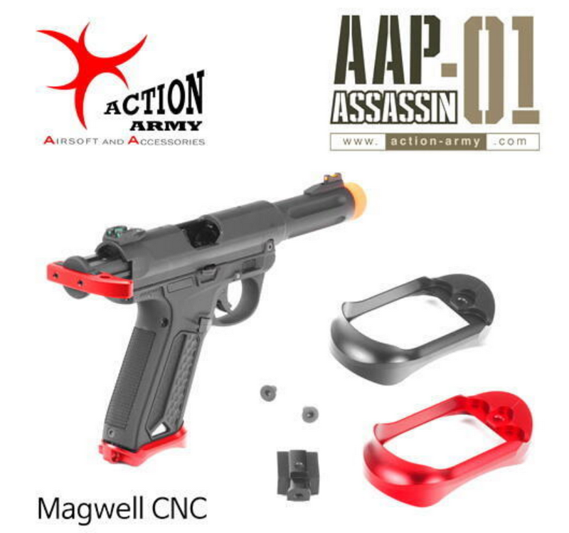Action Army AAP01 "Assassin" Red CNC Magwell by Action Army