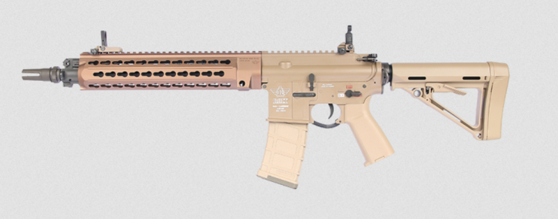 Bolt Airsoft DEVGRU B416 KeyMod K12 Dark Earth BRSS Blow Back & Recoil