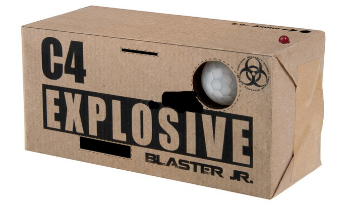 C4 Explosive Airsoft Blaster Jr Electro-Mechanical Airsoft Simulator