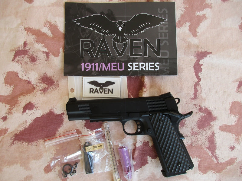 Raven 1911 MEU GBB Gas-Co2 Blowback Full Metal BK by Raven Airsoft