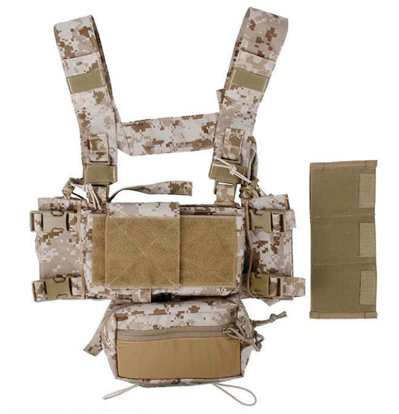 TMC MCR Lightweight AOR1 Tactical Vest SS Modular Chest Rigg - Chest H